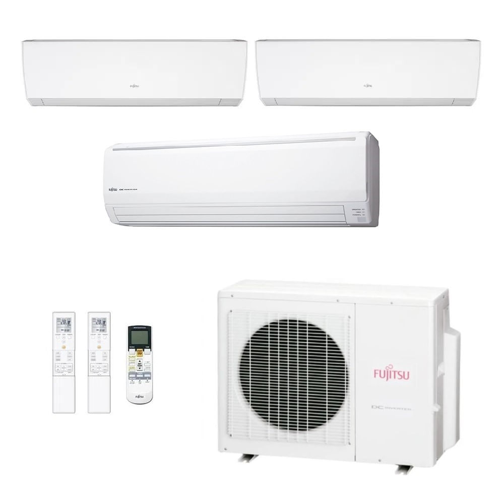 Ar-Condicionado Multi Split Inverter Fujitsu 23.000 BTUs (2x Evap HW 7. ...